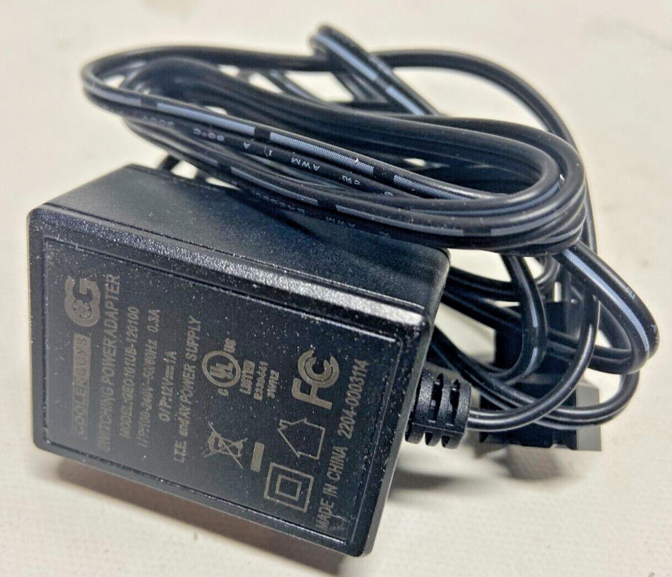 Coolerguys 12V Fan Power Supply, Length: 5Ft, Input Power: 100-240Vac ...