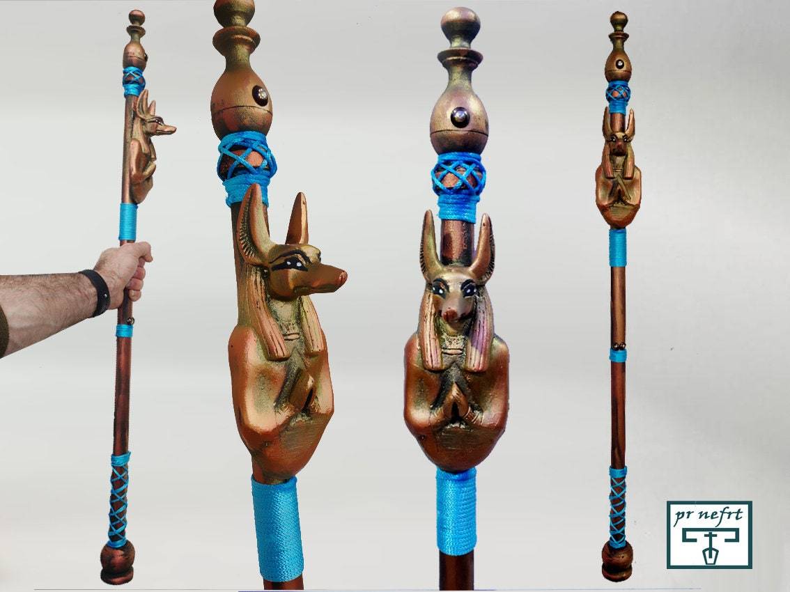 The scepter of Anubis. The scepter of kings. Jackal's mace. Anubis ...