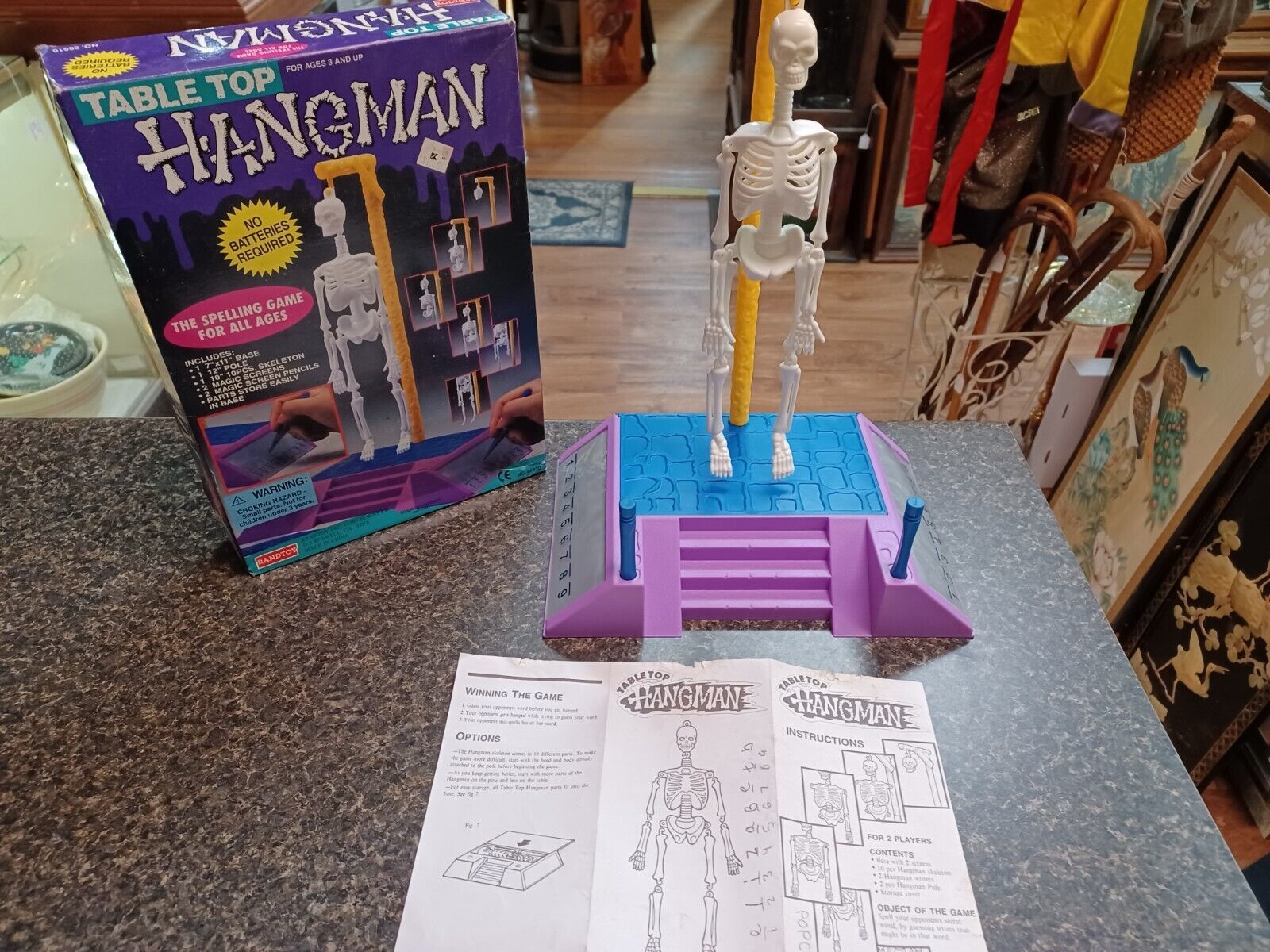 Vintage 90's Randtoy Table Top Hangman Game and similar items