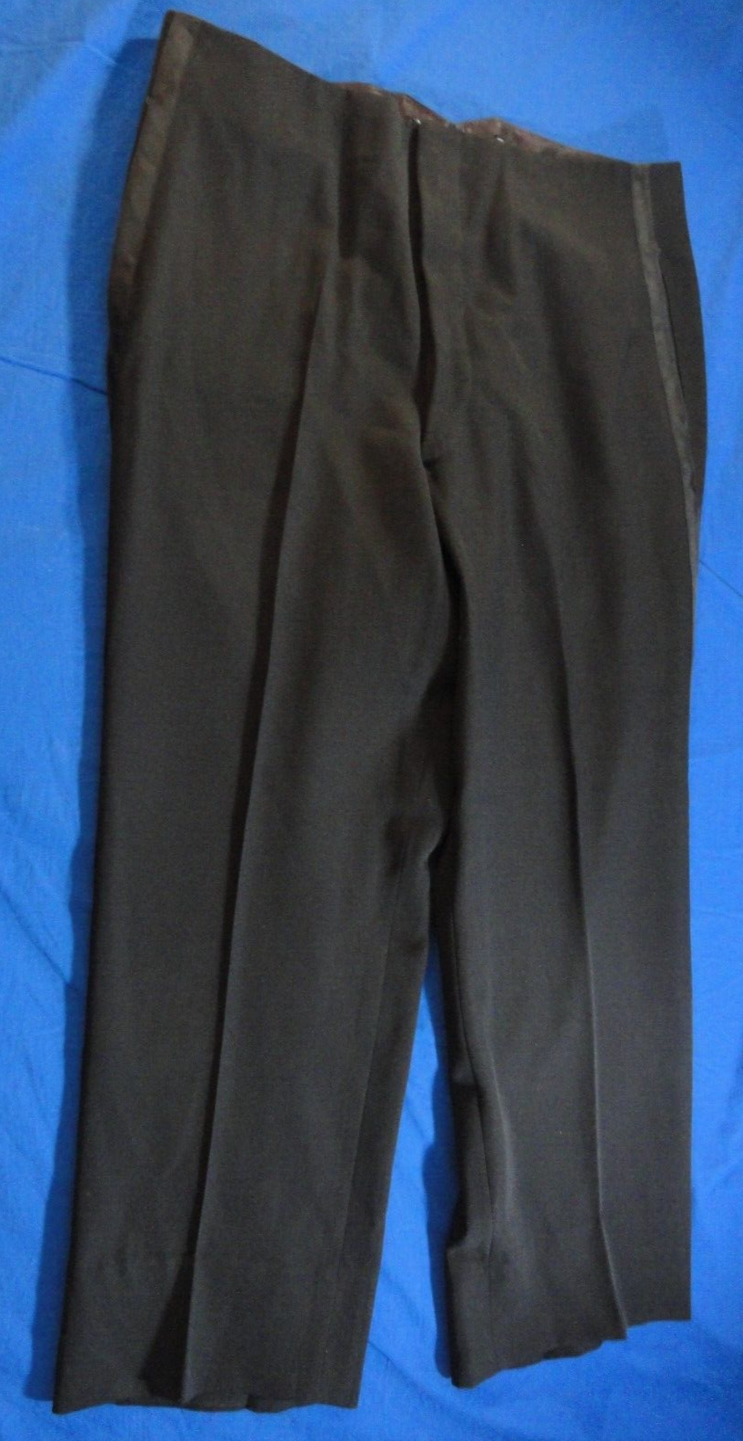 1969 USAF U.S. AIR FORCE BLACK FORMAL MESS DRESS PANTS W/ STRIPE ...