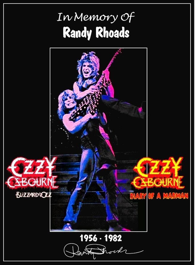 Ozzy Osbourne Band / Randy Rhoads "Tribute" Stand-Up Display - Rock ...