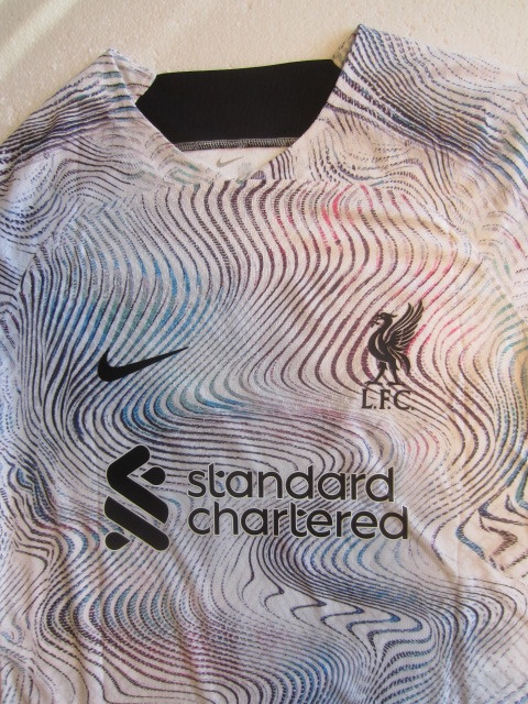 Darwin Nunez Liverpool FC UCL Match Slim Fit White Away Soccer Jersey ...