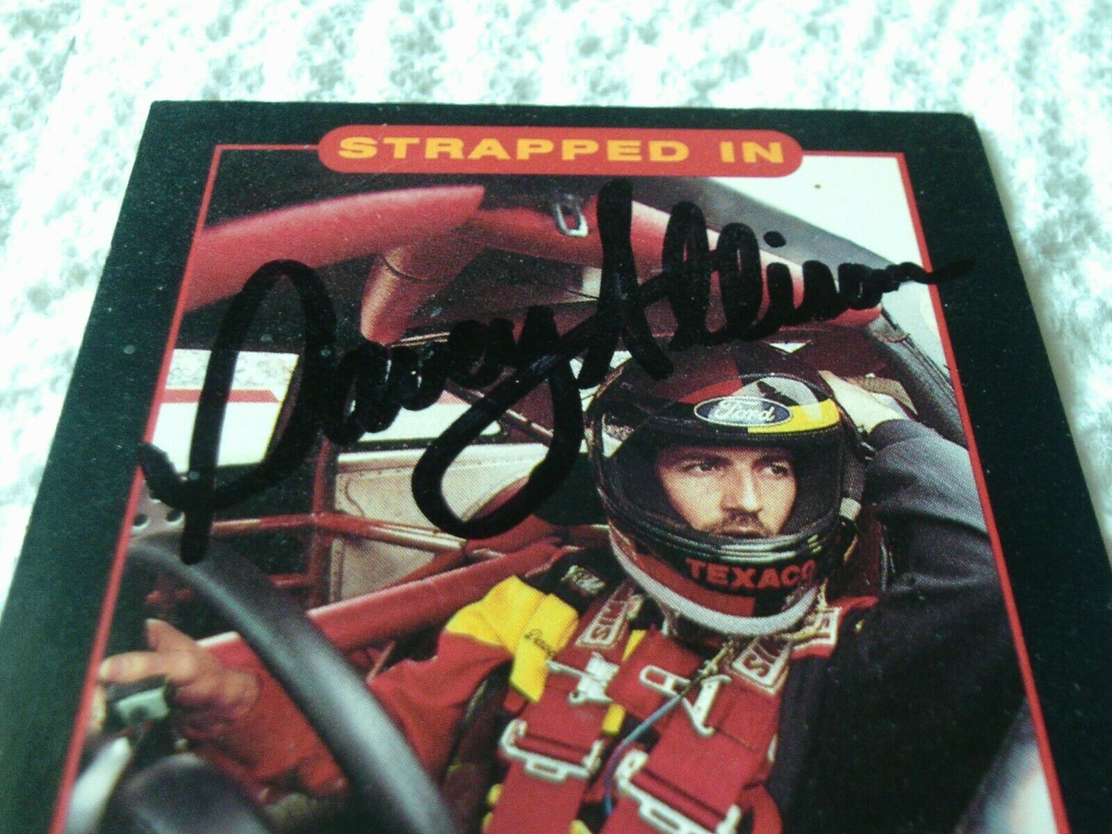 1992 MAXX DAVEY ALLISON HAND SIGNED AUTOGRAPHED #10 MINT / MINT+ ...