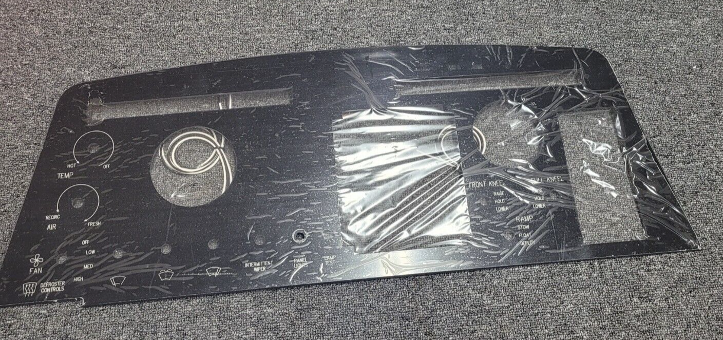 New Flyer 213403 Instrument Lettered Panel Dash NF13403 Positron Bus ...