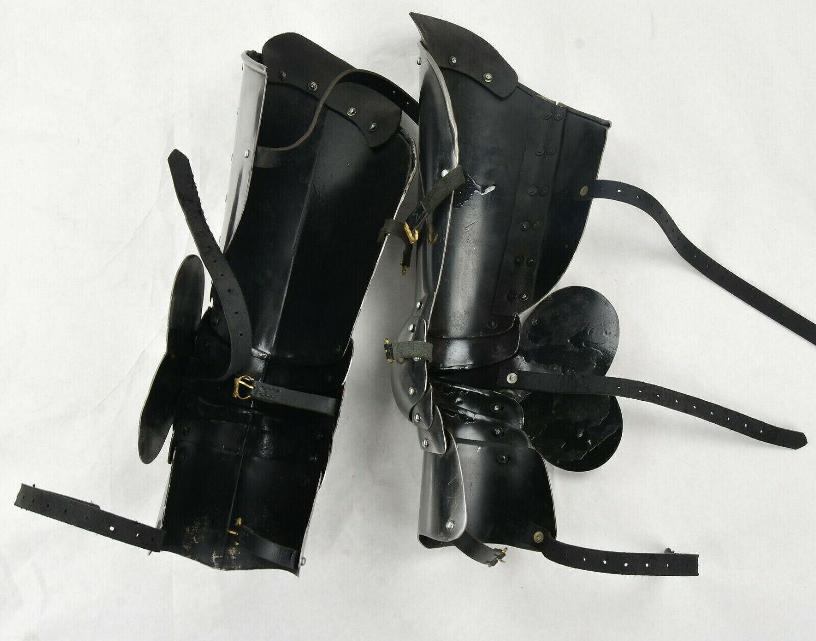 Medieval Knight 18GA Steel Gothic Leg Guard and similar items