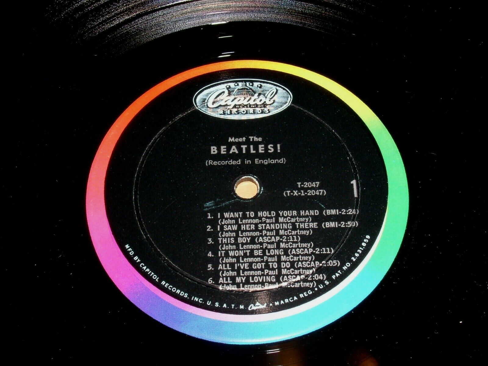 The Beatles Meet The Beatles! Record Album Vinyl Vintage Capitol MONO ...