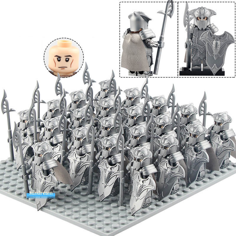 Lord of the Rings Elf Warriors Army Minifigure Compatible Lego Bricks ...