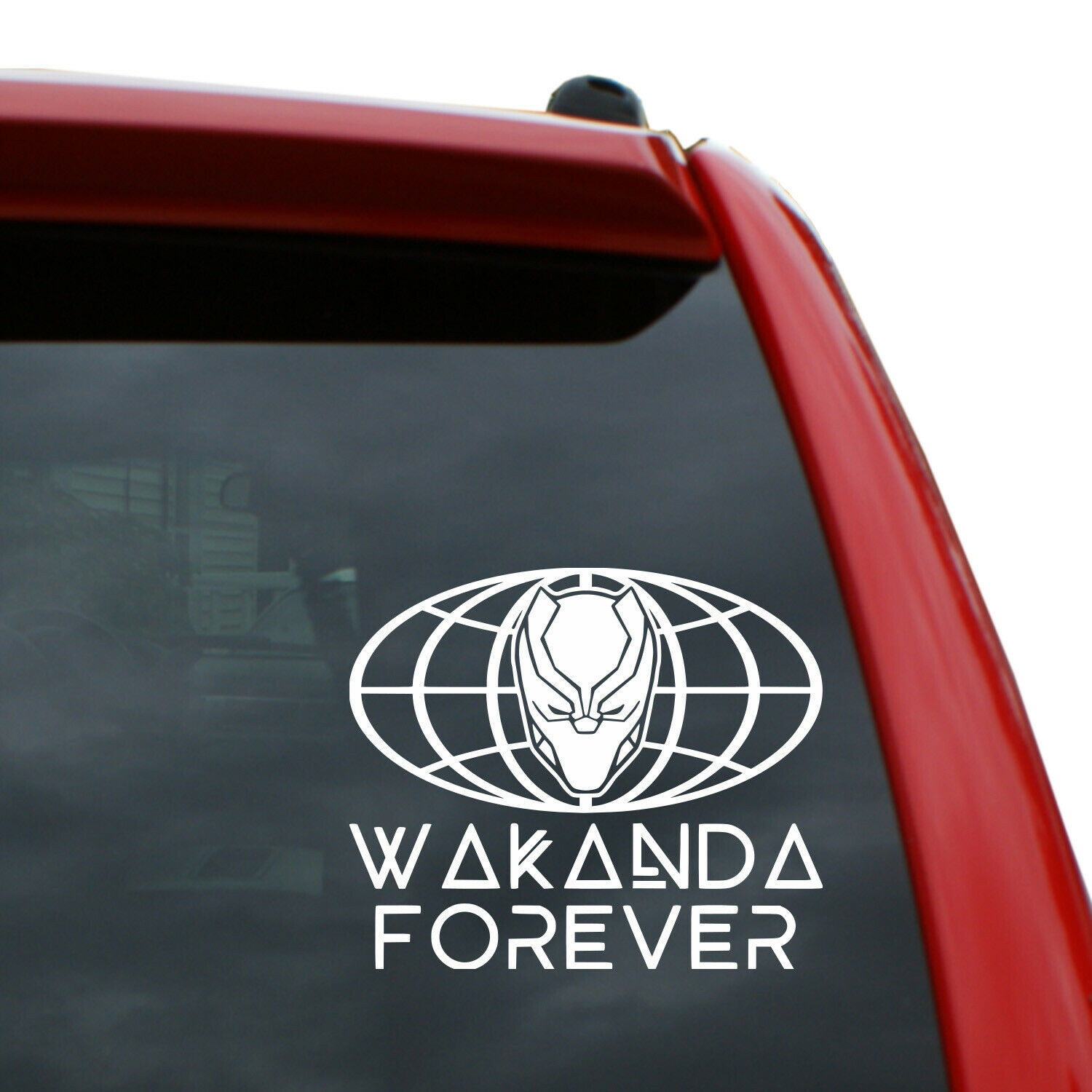 Wakanda Forever World Vinyl Decal Sticker | Color: White | 5" Tall ...