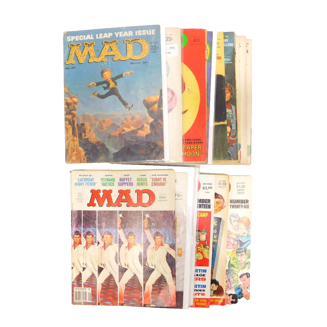 MAD Magazine Collection 1960's-1980's BIG Lot of 17 Vintage Issues ...