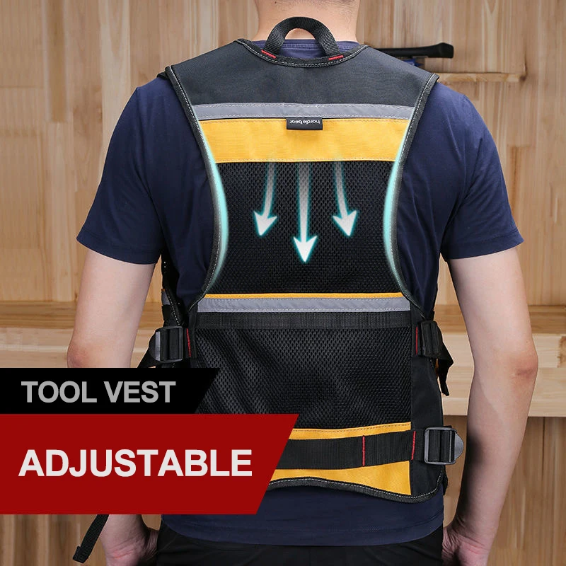 Electrician Carpenter Vest Carpenter Bags Tool Vest Fer Plumber ...