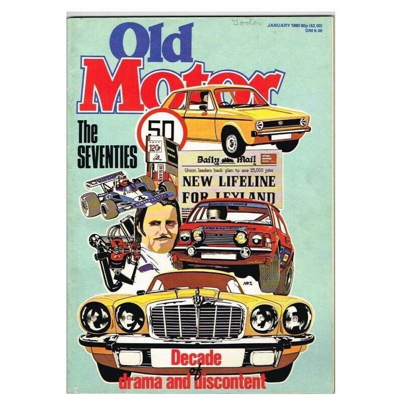 Old Motor Magazine January 1980 mbox100 Seventies Decade of drama and ...