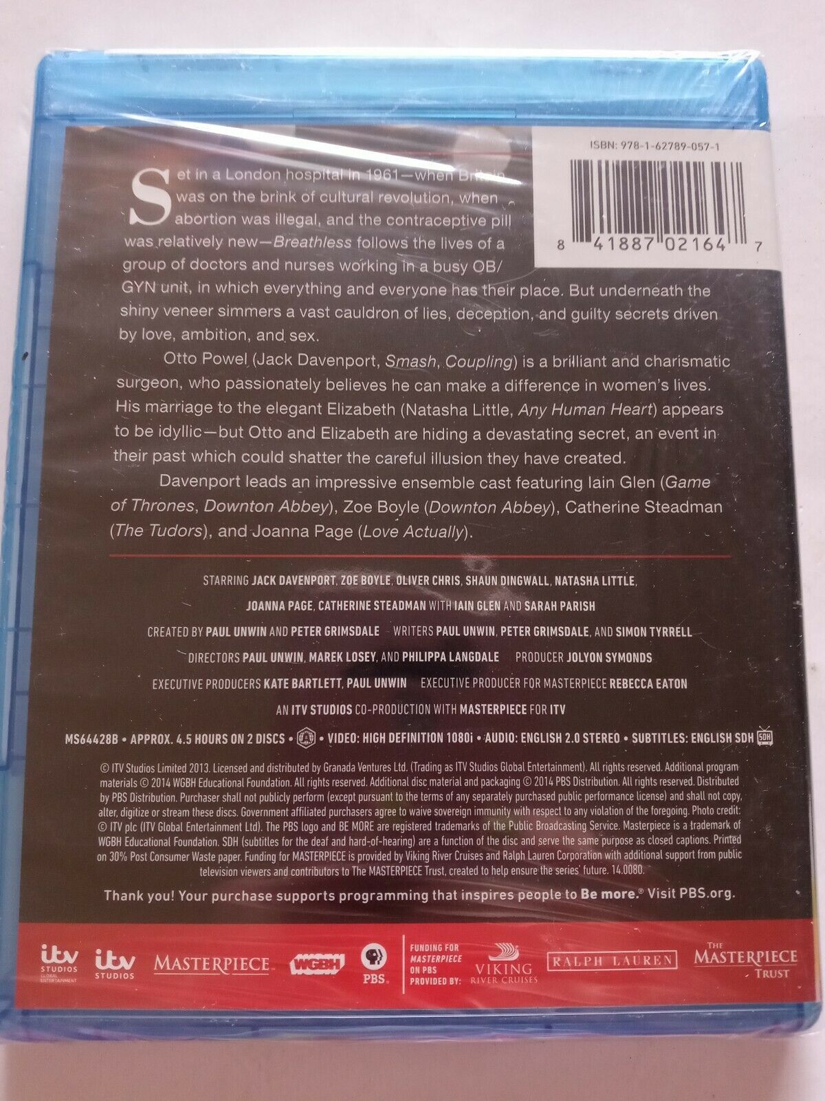 Masterpiece: Breathless (Blu-ray Disc, 2014, 2-Disc Set) Original UK Ed ...