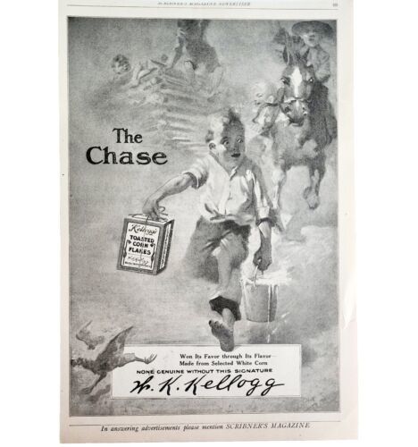 Kelloggs Toasted Corn Flakes 1910s Advertisement Cereal The Chase ...