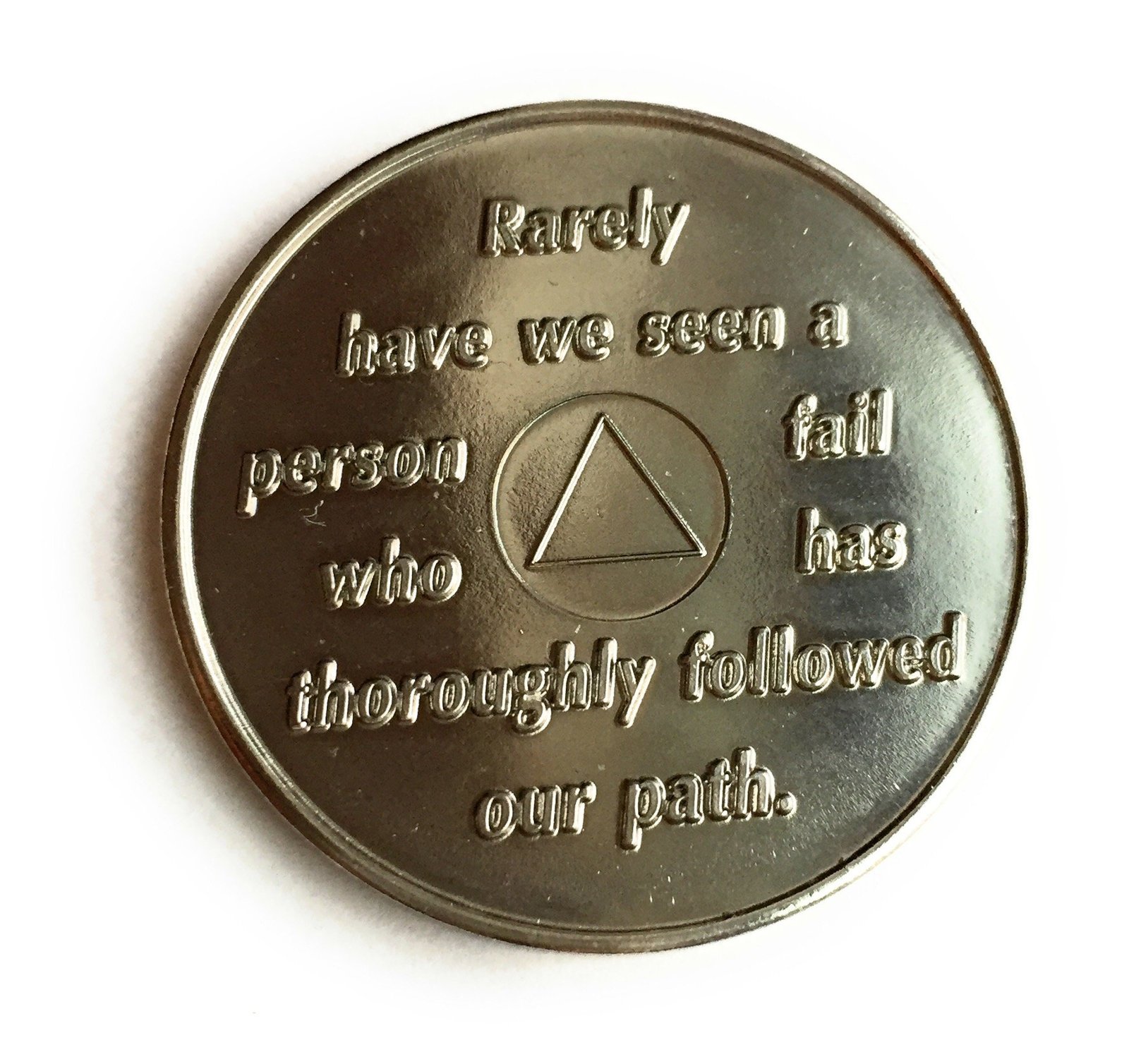 18 Month Founders AA Medallion Titanium Nickel Plated Chip Bill W ...