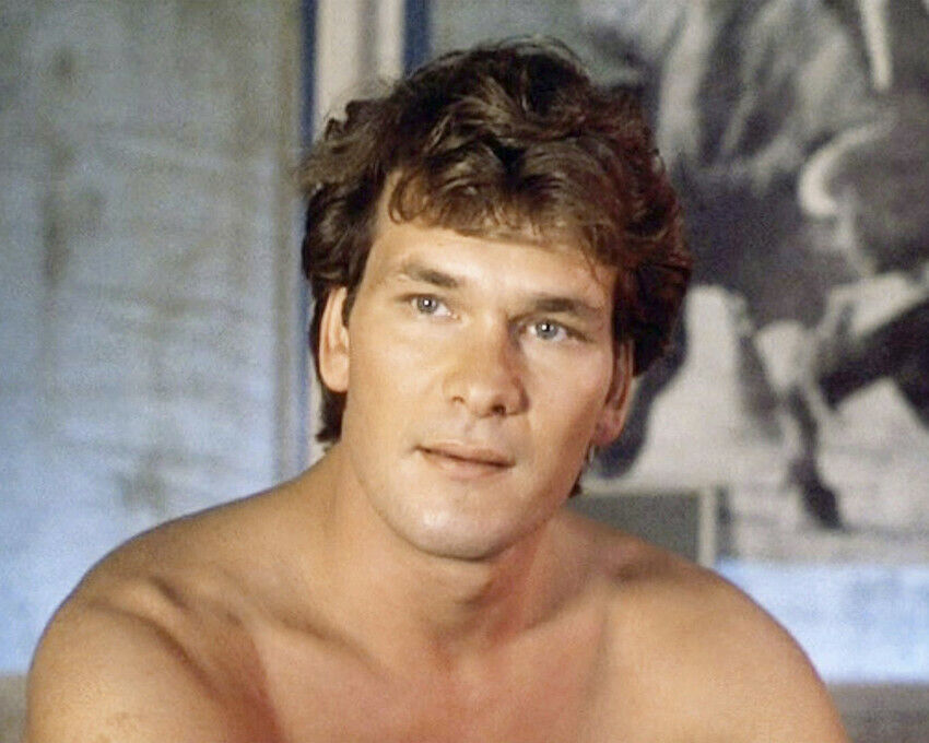 Patrick Swayze young bare chested pose 8x10 Photo - Photographs
