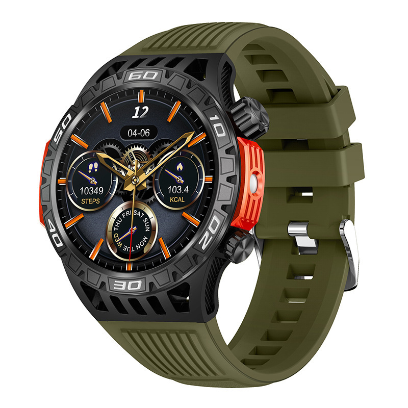 Ht22 Smart Watch Heart Rate Bluetooth Talk Compass Flashlight Step ...