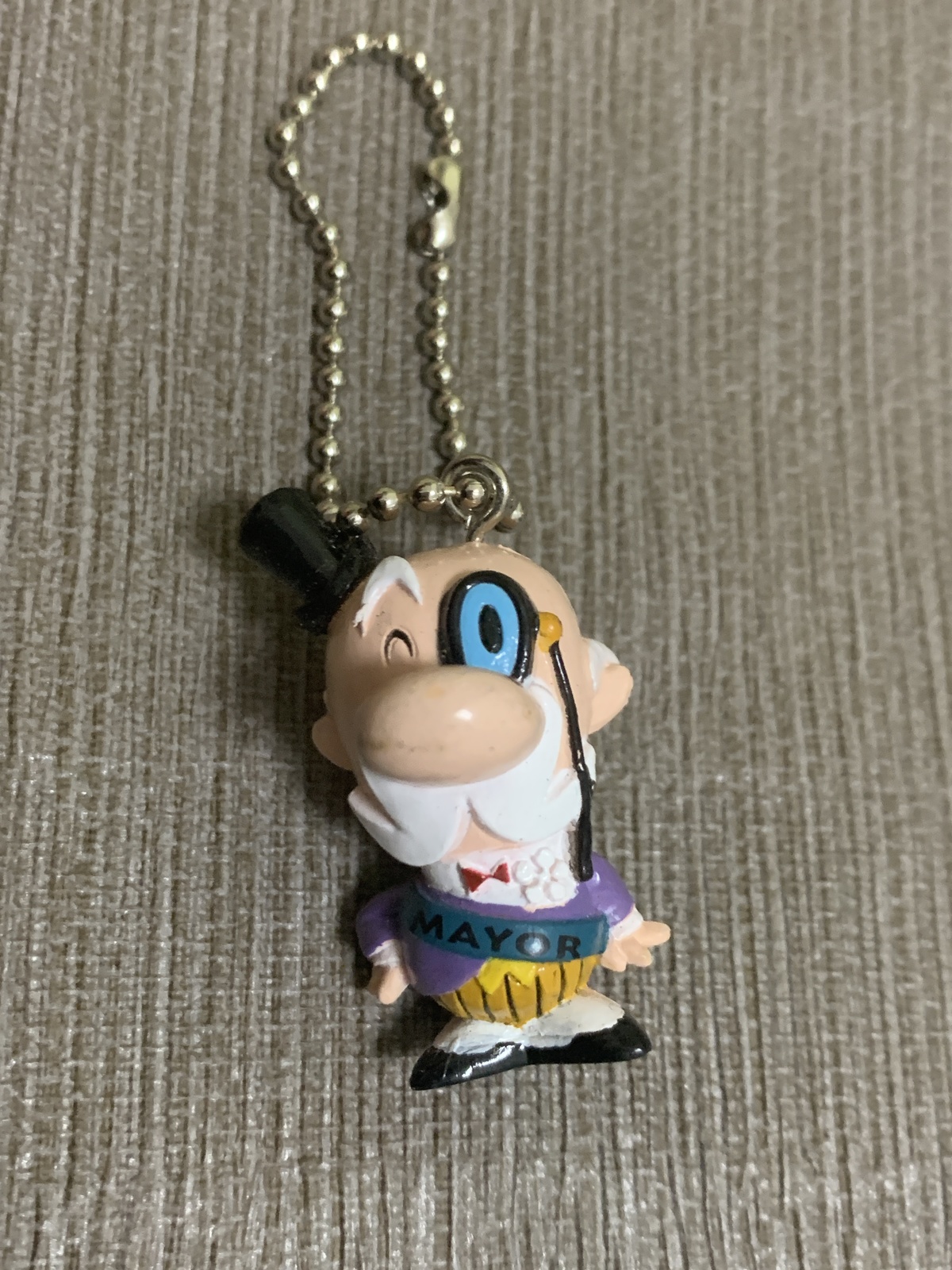 Powerpuff Girls Mayor character ball chain - Keychains