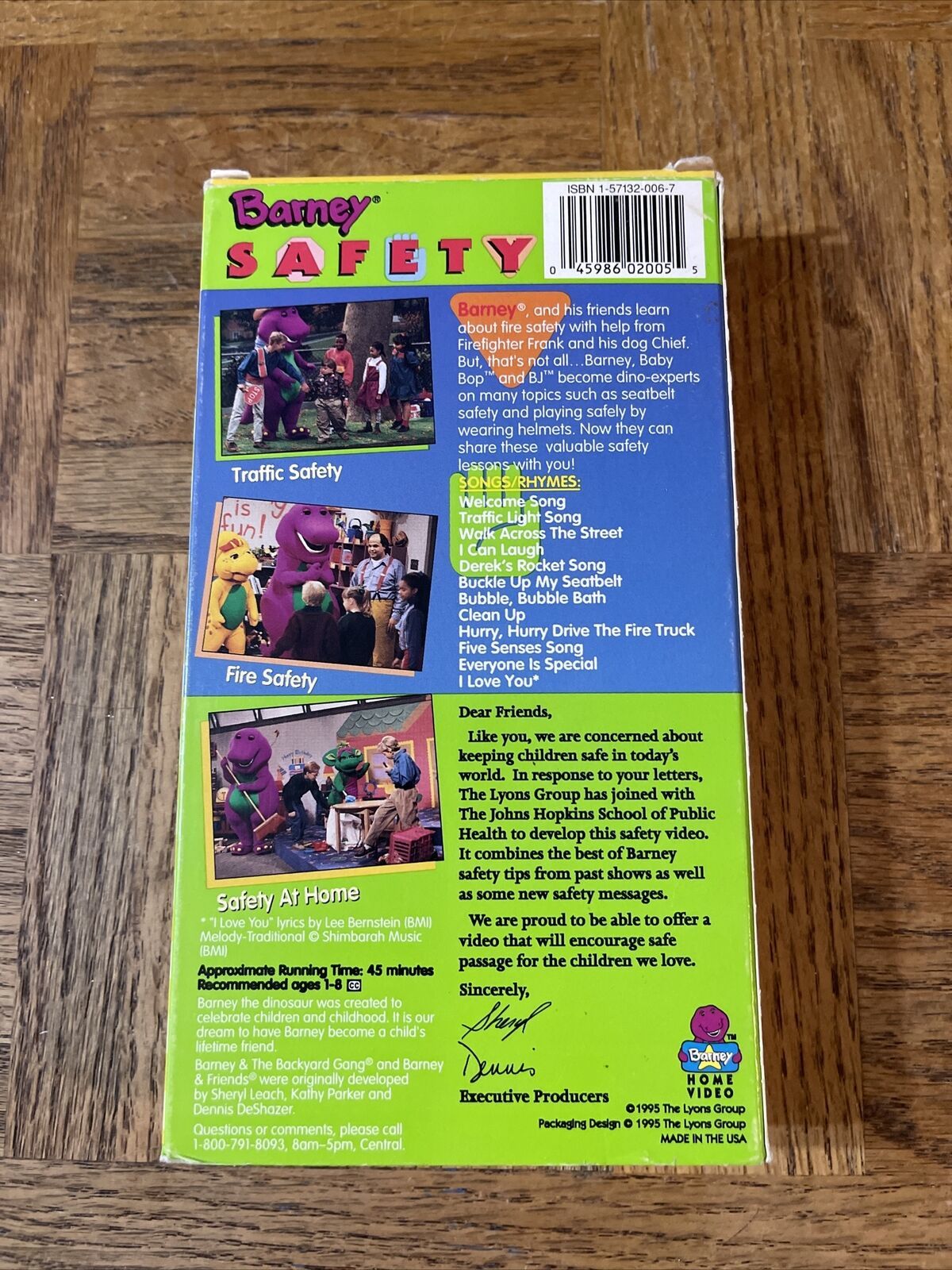 Barney Safety VHS - VHS Tapes