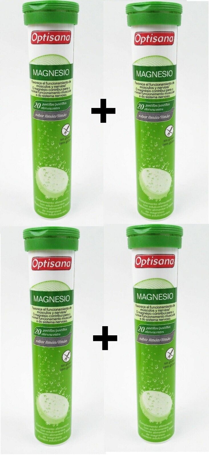 MAGNESIUM 80 Effervescent Tablets Optisana Premium Quality 4 x 20 ...