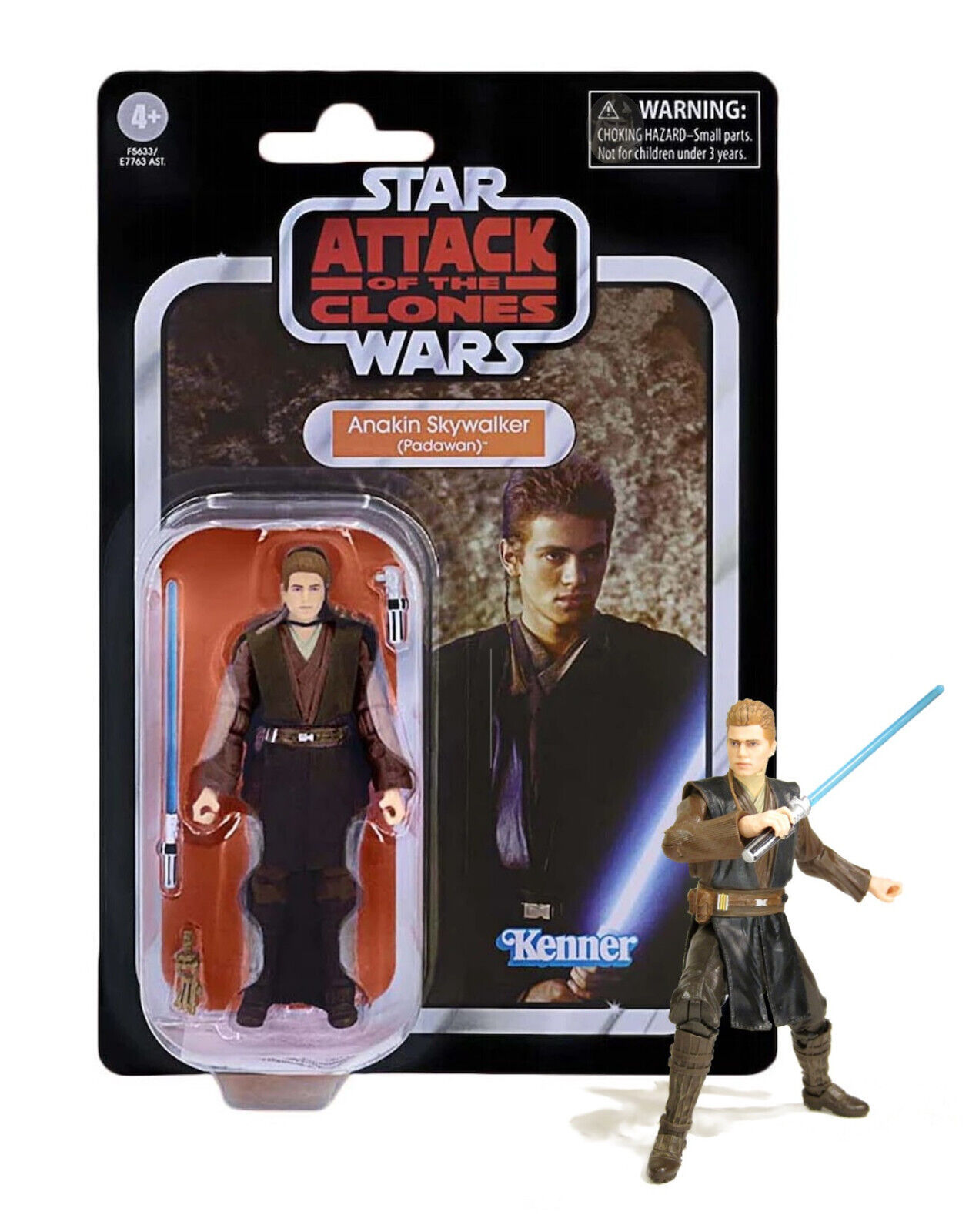Kenner Star Wars Attack of the Clones Anakin Skywalker (Padawan)3.75 ...