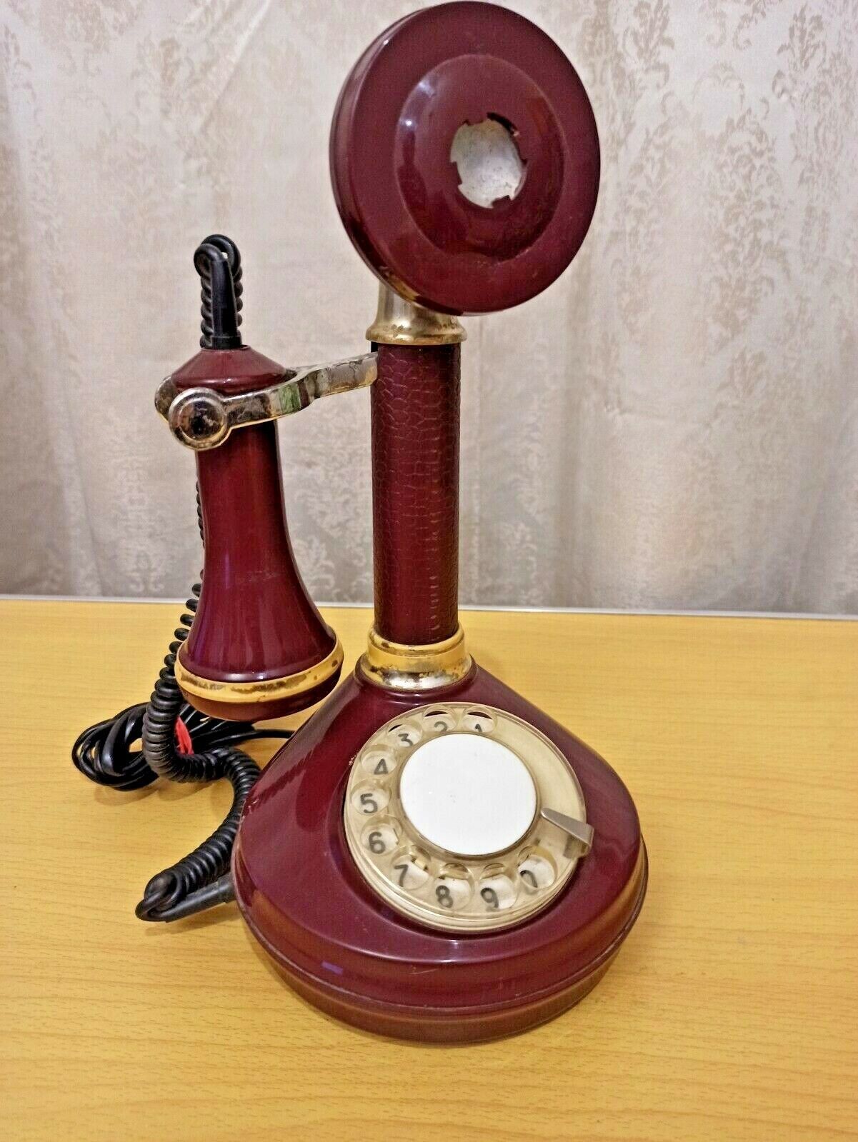 Interesting Soviet vintage rotary telephone. 1989. Original. USSR ...