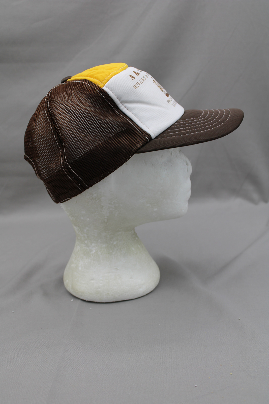 Vintage 7 Panel Hat - A&B Welding Welder Graphic - Adult Trucker ...