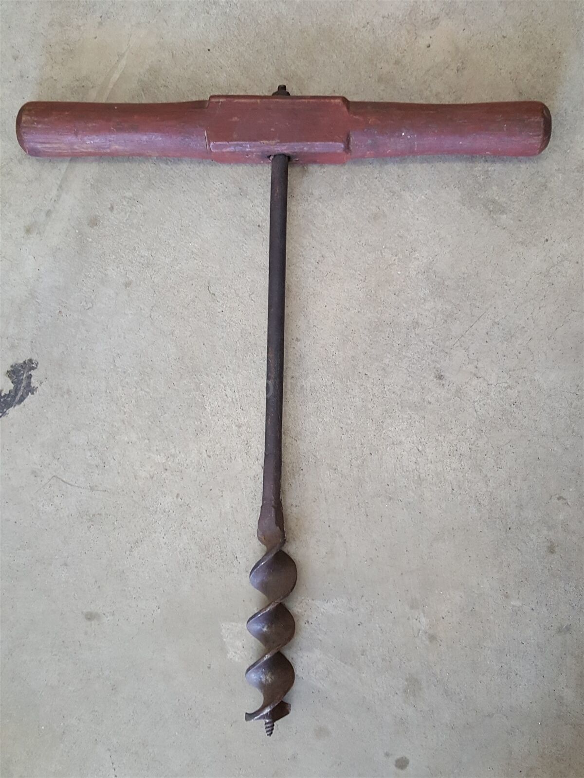 Antique Hand Drill Auger Tool Orig Red Paint and 50 similar items