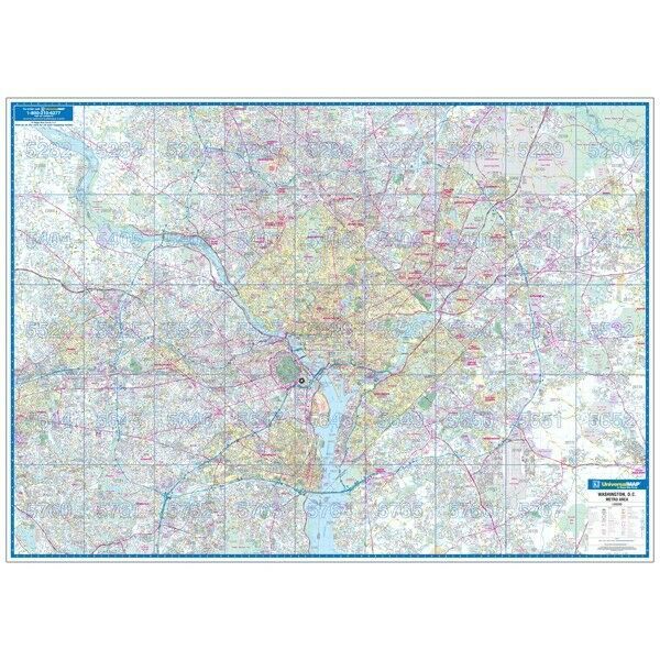 Washington, DC Metro Wall Map - Maps & Atlases
