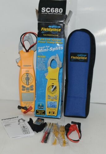 Fieldpiece SC680 Job Link System Power Clamp Meter Mini Splits True RMS ...