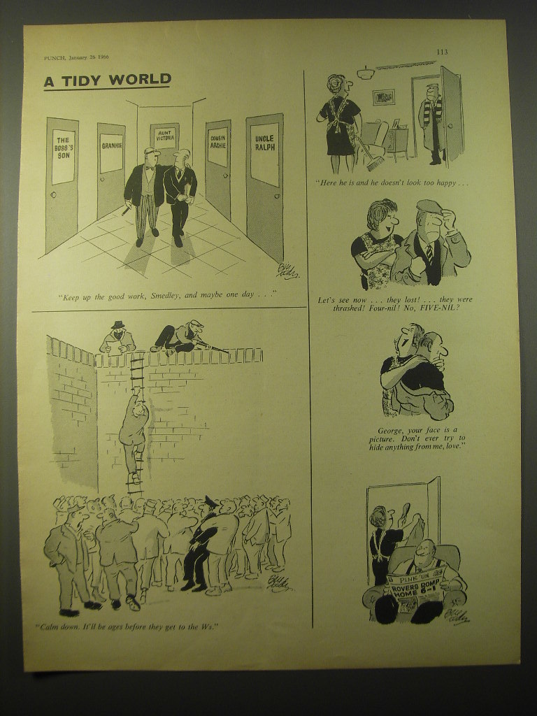 1966 Cartoon by Bill Tidy - A Tidy World - 1980-89