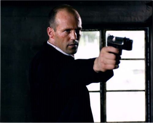 Jason Statham classic pose points gun 8x10 inch photo - Photographs