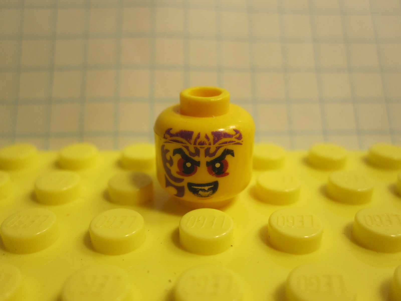 Lego Head #3626pb1294: Yellow- D. Red Eyes and 50 similar items