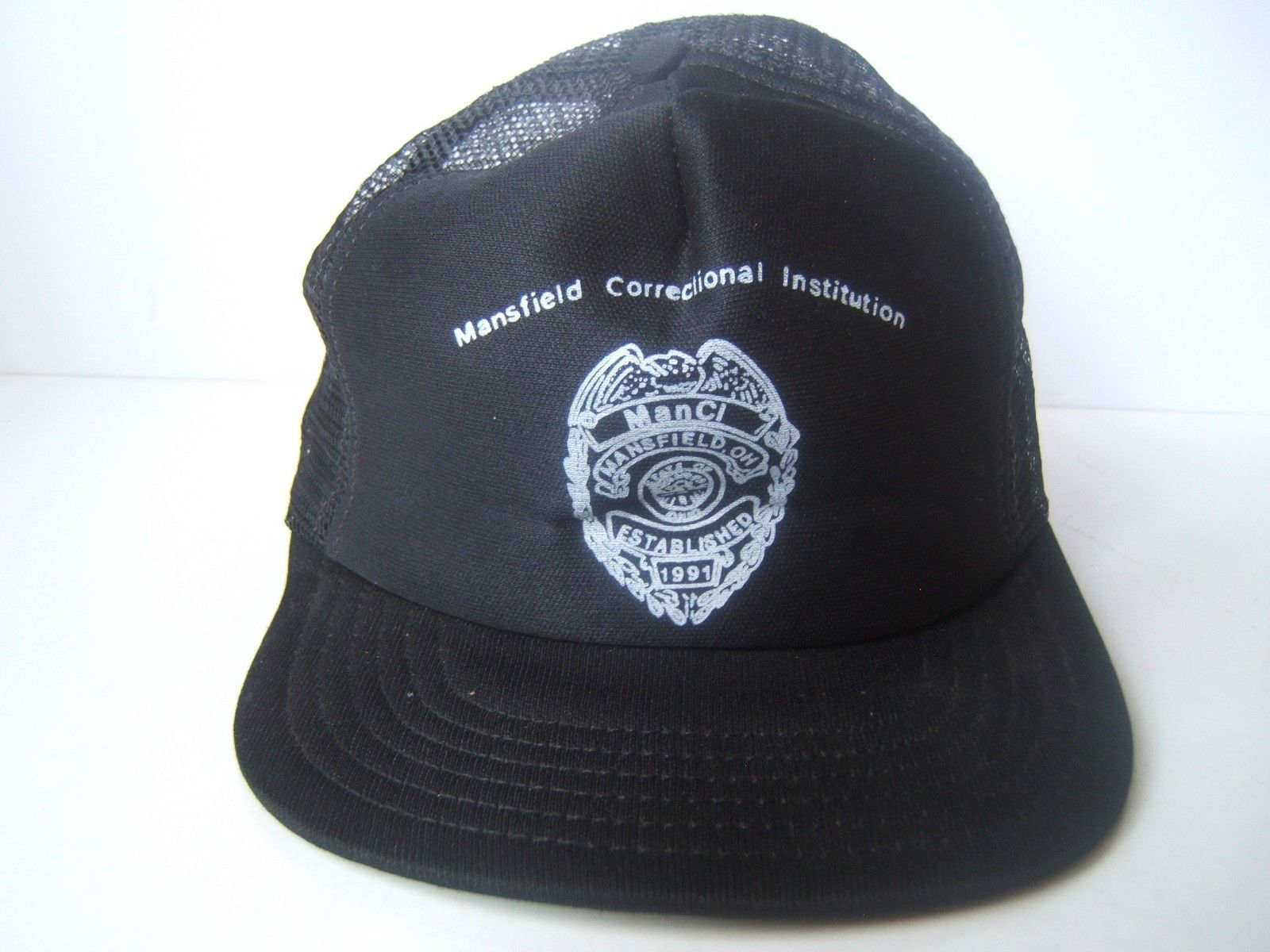 Mansfield Correctional Institute Hat VTG Black Snapback Baseball Cap ...