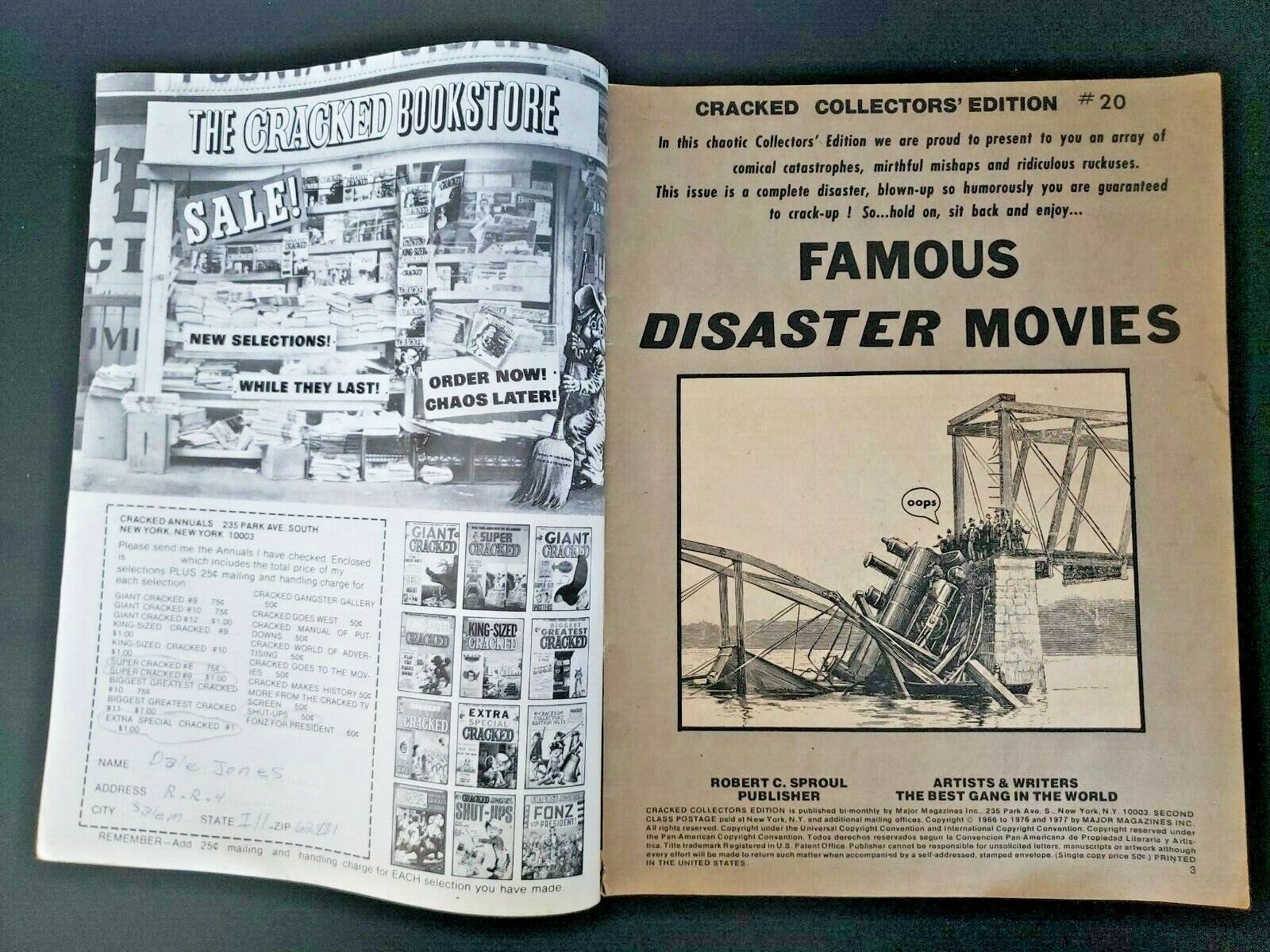 1977 Rare Cracked Magazine Special Edition "Cracked Collectors' Edition ...