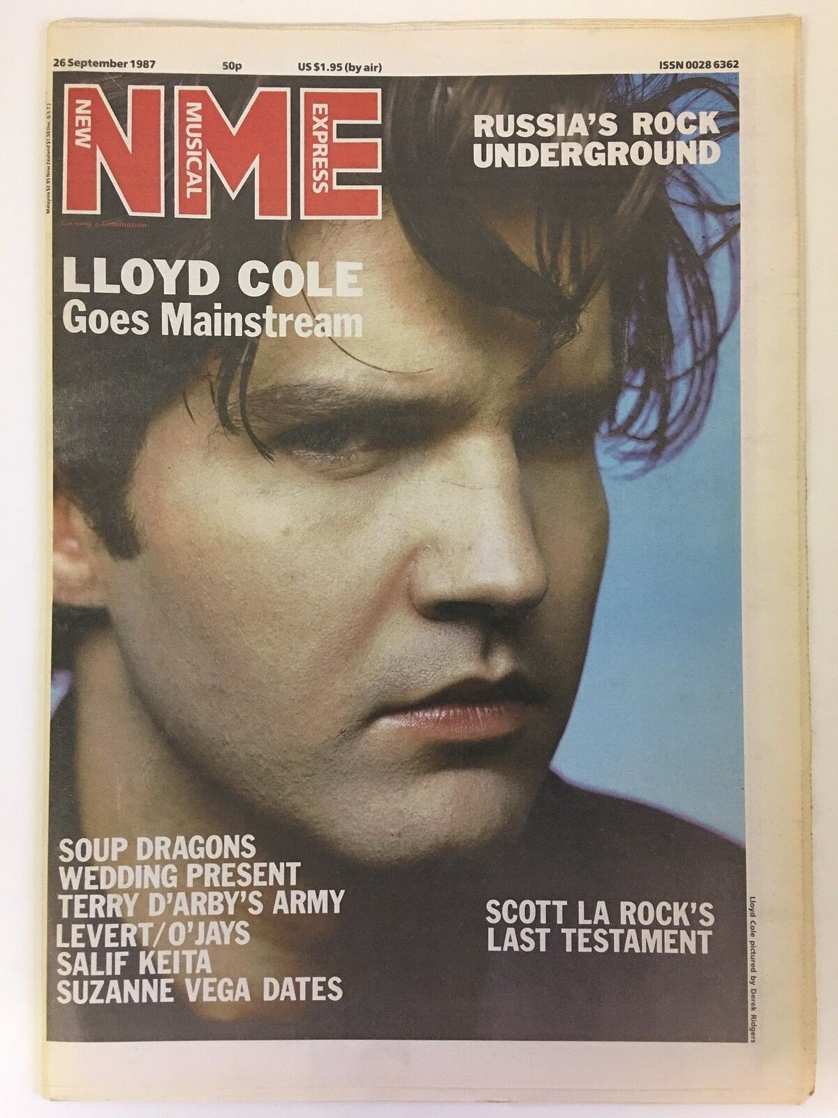NEW MUSICAL EXPRESS NME MAGAZINE 26 SEPTEMBER 1987 LLOYD COLE LS ...