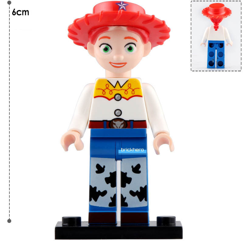 Jessie Disney Toy Story Custom Printed Lego Compatible Minifigure Brick Toys Building Toy