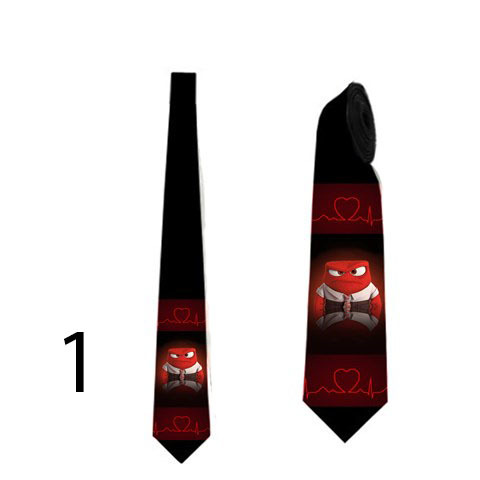 Necktie with anger inside out custom design - Men's Accessories