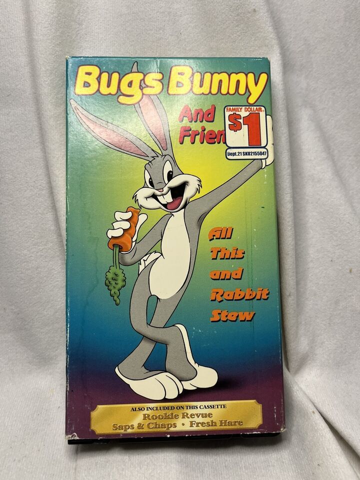 Bugs Bunny VHS lot Wacky Wabbit All This and Rabbit Stew Looney Tunes ...