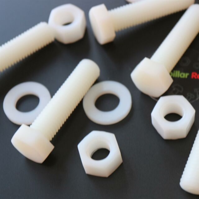 10x nylon head screw hexagonal natural, m12 and 50 similar items