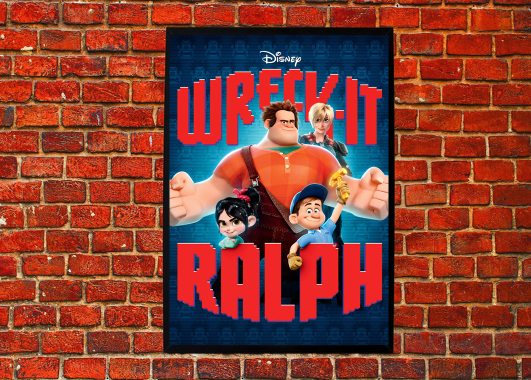 Wreck-It Ralph Walt disney animation movie Cover poster - Home Décor