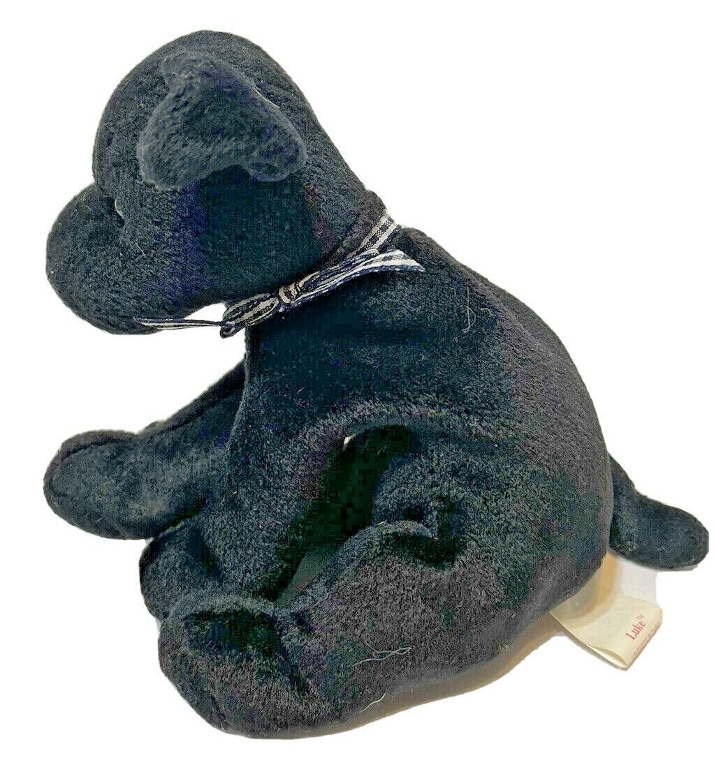 Ty Beanie Babies Vintage Luke Stuffed Plush Black Lab Dog 1999 - Retired