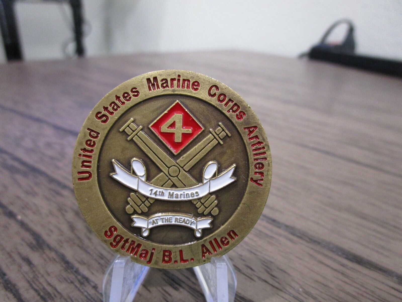 USMC Artillery Sergeant Major 14th Marine Regiment Challenge Coin #77L ...