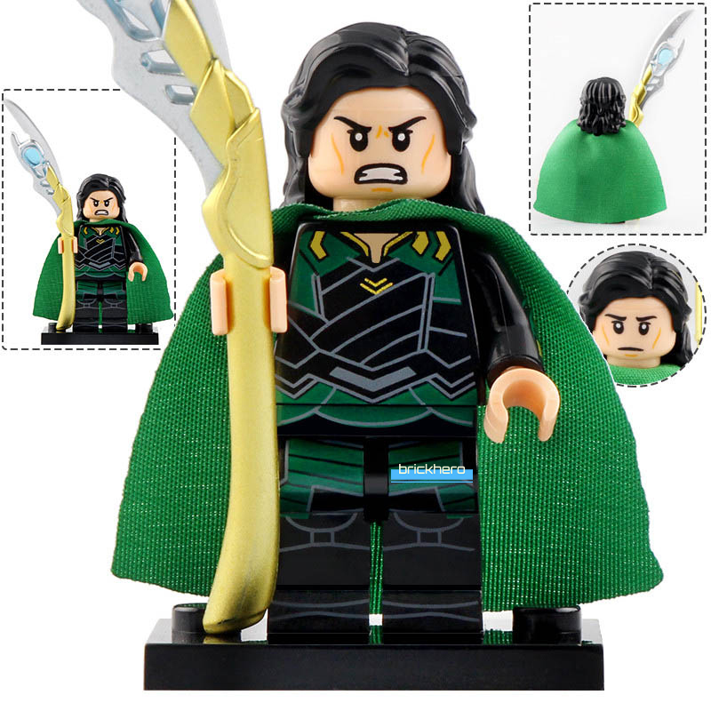 Loki (Scepter Included) Marvel Super Heroes Lego Custom Minifigure ...
