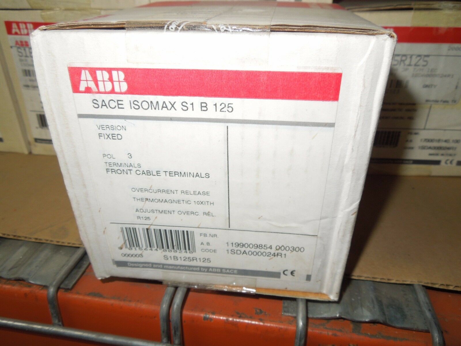 ABB SACE S1 S1B S1B125R125 125A 3P 500VAC / 250V DC Circuit Breaker New ...