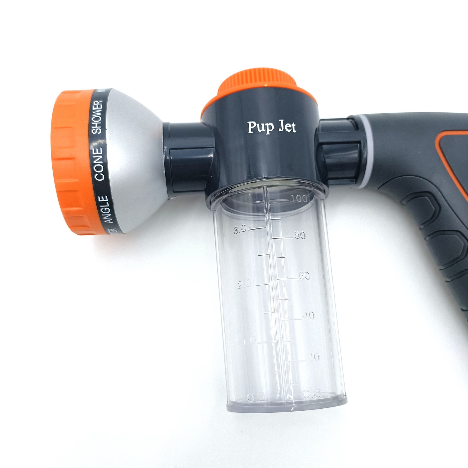 Pup Jet Pet grooming device comprising a sprayer nozzle and an ...