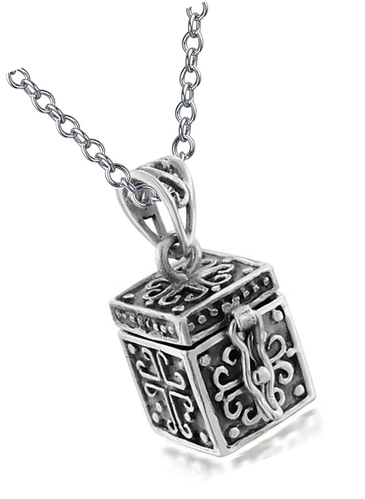 Religious Christian Cross Prayer Box Locket Memorial Momenta ...