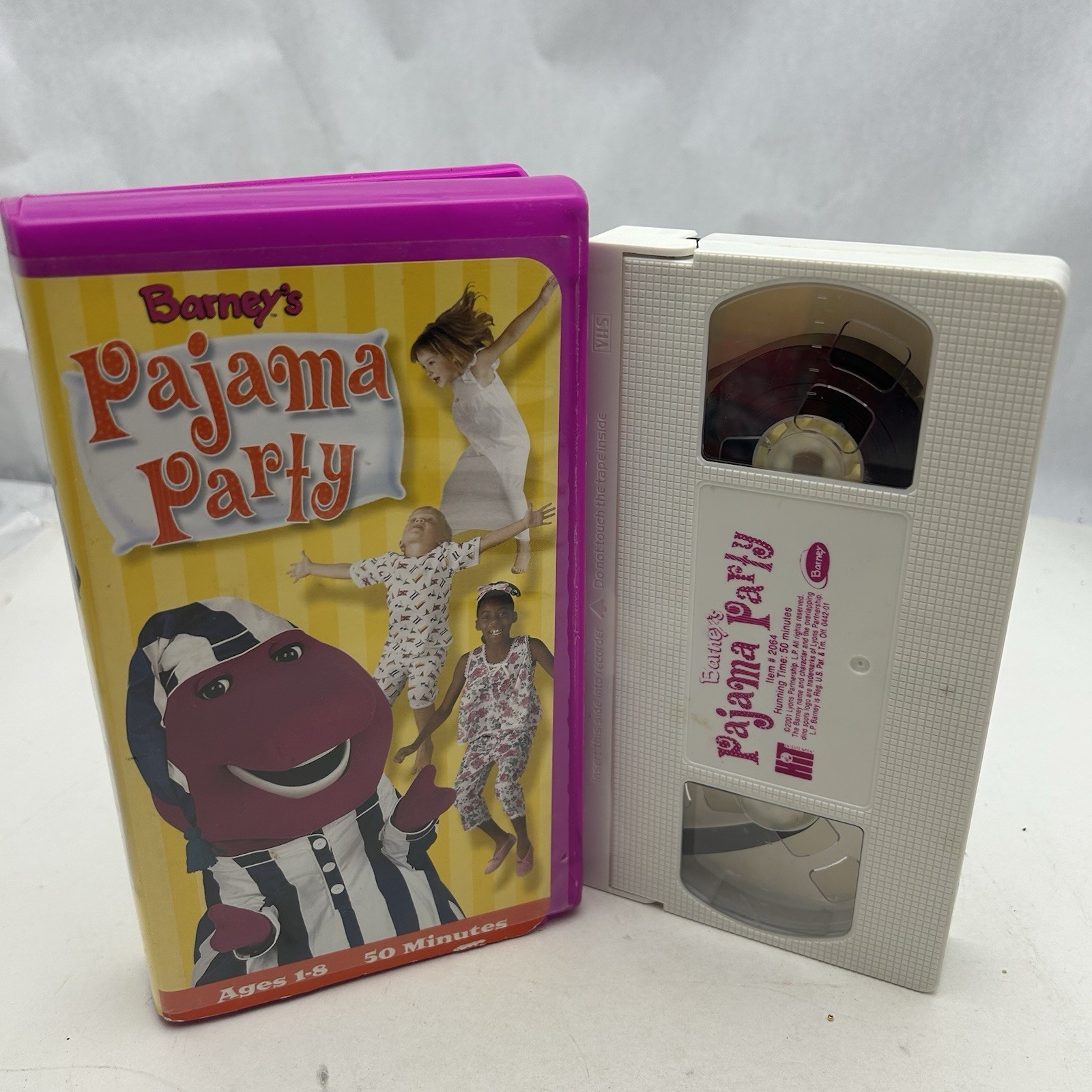 Barney's Pajama Party VHS Video Tape Sing Along Songs Purple Case - VHS ...