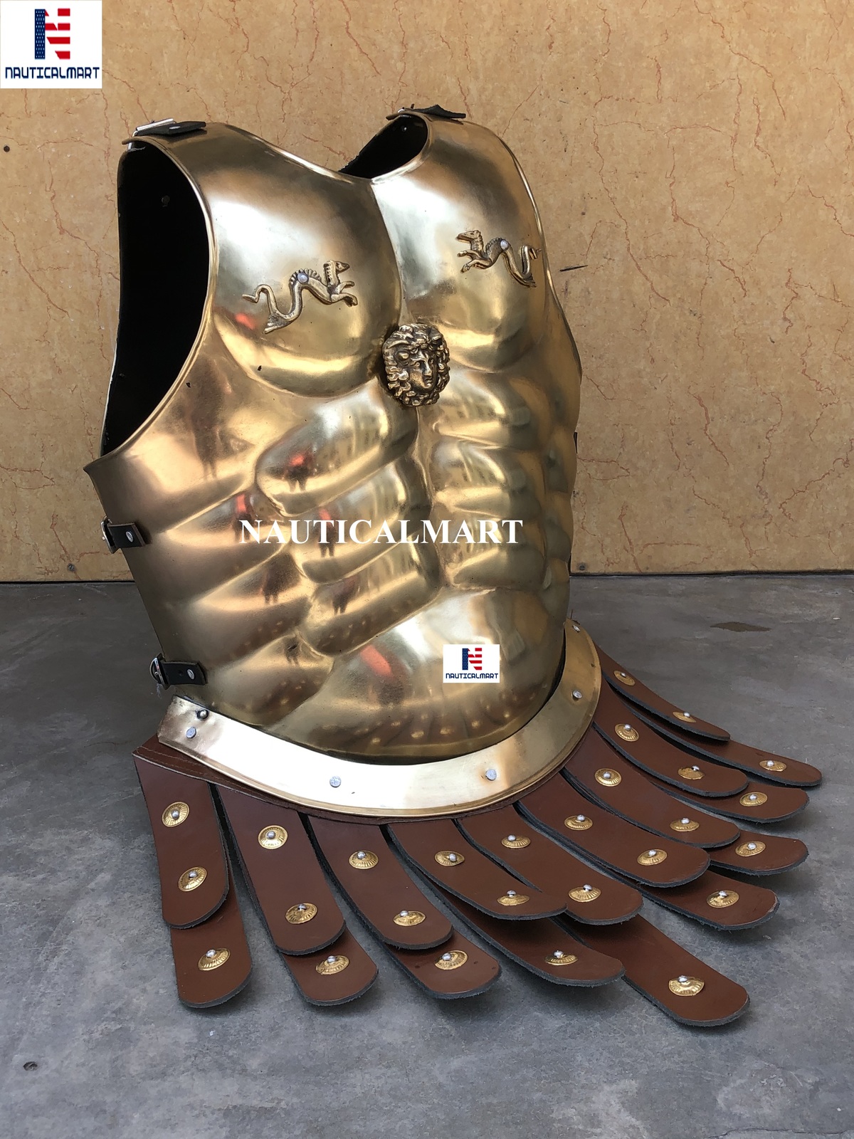 NauticalMart Greek Muscle Armour Halloween Cosplay Costume Medieval ...