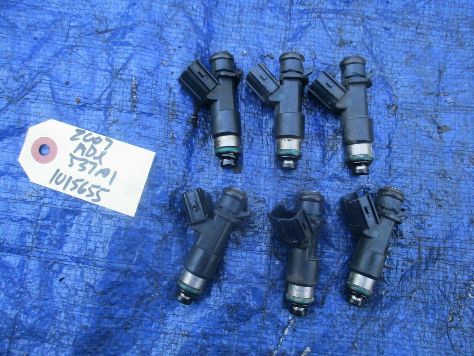 2007 Acura MDX J37A1 fuel injectors set OEM engine motor J37 Denso 6JH ...