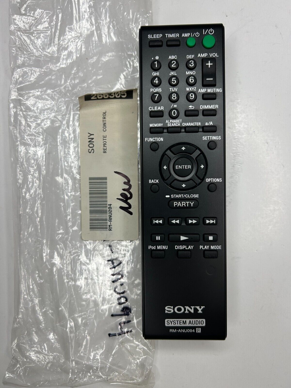 Sony RM-ANU094 Remote Control, Oem Nos For I and similar items